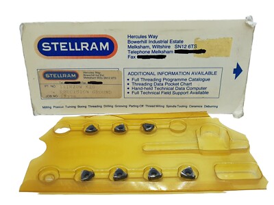 x7 Stellram Carbide Inserts 11IR 20W K20 Tips 13778 IS4 | eBay Australia