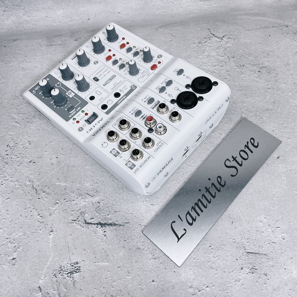YAMAHA AG06MK2 W 6ch Live Streaming Mixer White AG 06 AG06 MK2 MKII ...