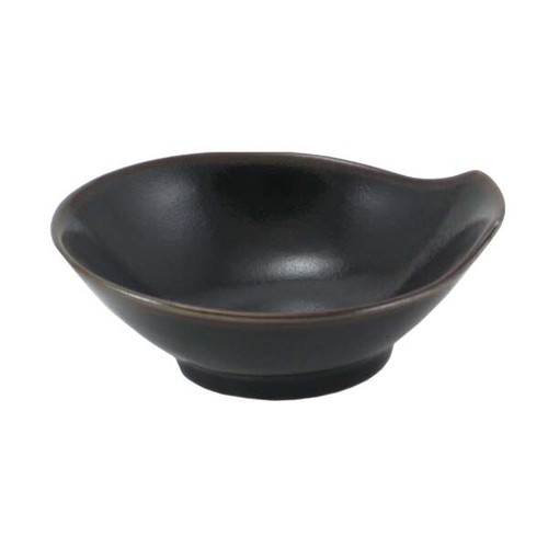 Japanese 4.75" Ceramic Tempura Tonsui Dipping Sauce Nabe Bowl Brown ...