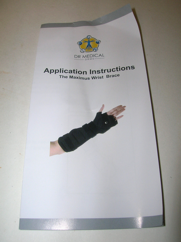 Wrist Brace by Dr. Medical ~ Maximus LARGE Wrist Brace ~ Ambidextrous ...