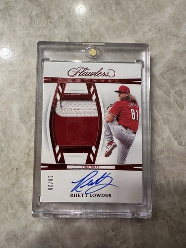 2024 Panini Flawless Patch Auto Rhett Lowder /20 #DPA-RL (AU, MEM) Card ...