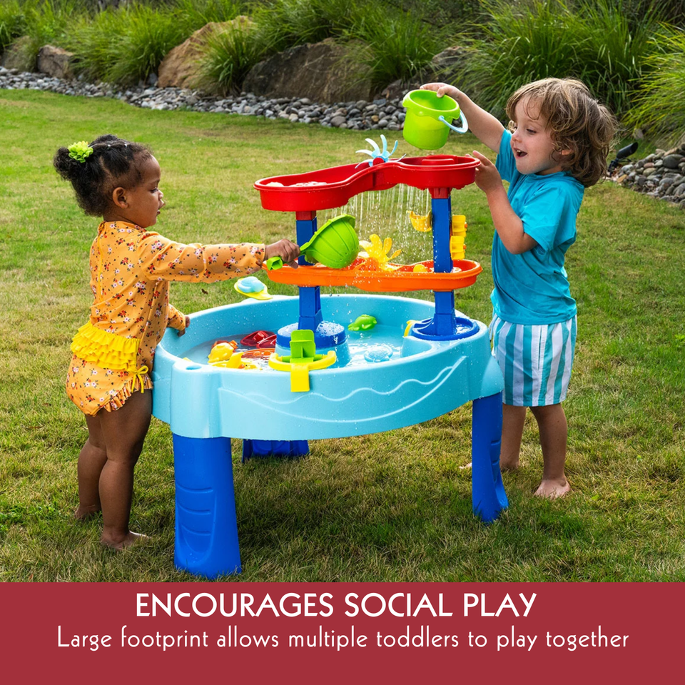 STEP 2 Sand & Water Activity Play Table Kids Beach Toys Multi Level ...