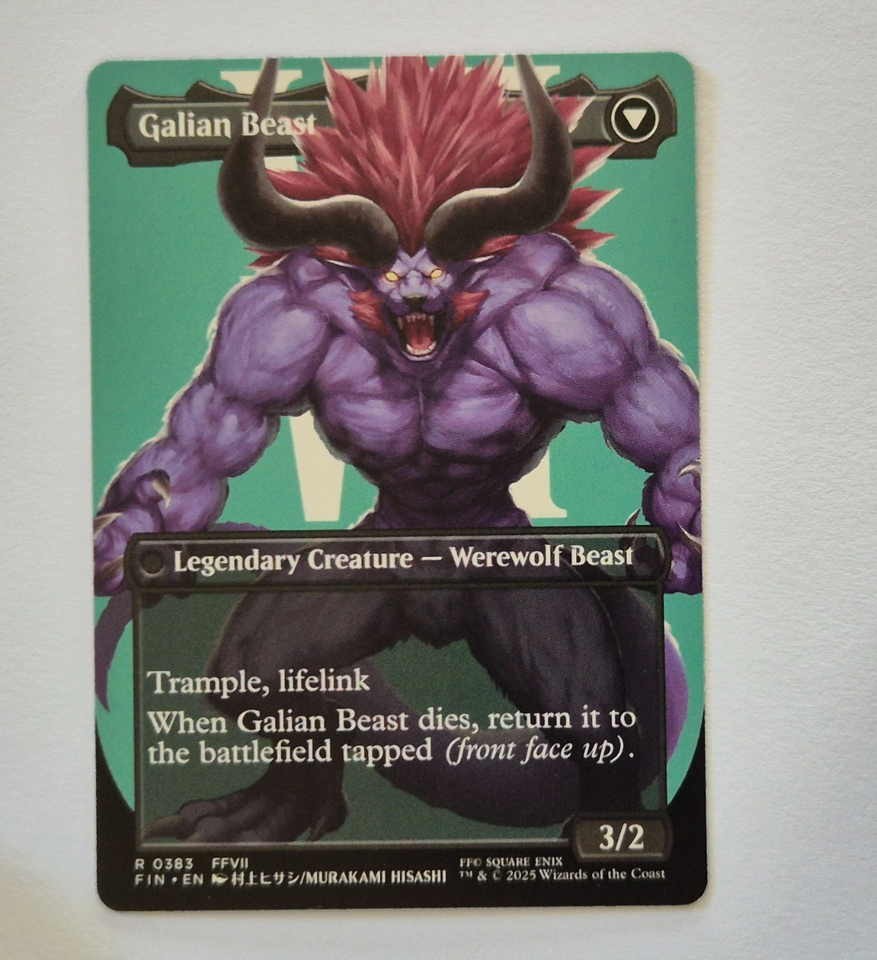 Vincent Valentine / Galian Beast - Borderless - Final Fantasy MTG Near ...