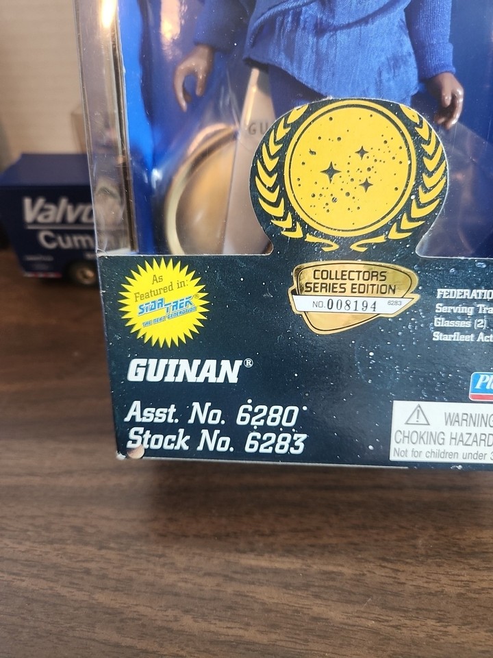 GUINAN Federation STAR TREK Limited 9" Action Figure Playmates 1995 New ...