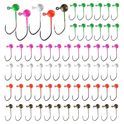 Fly Tying Jigs Kit60pcs Small Jig Heads for Fly FishingRound Ball ...