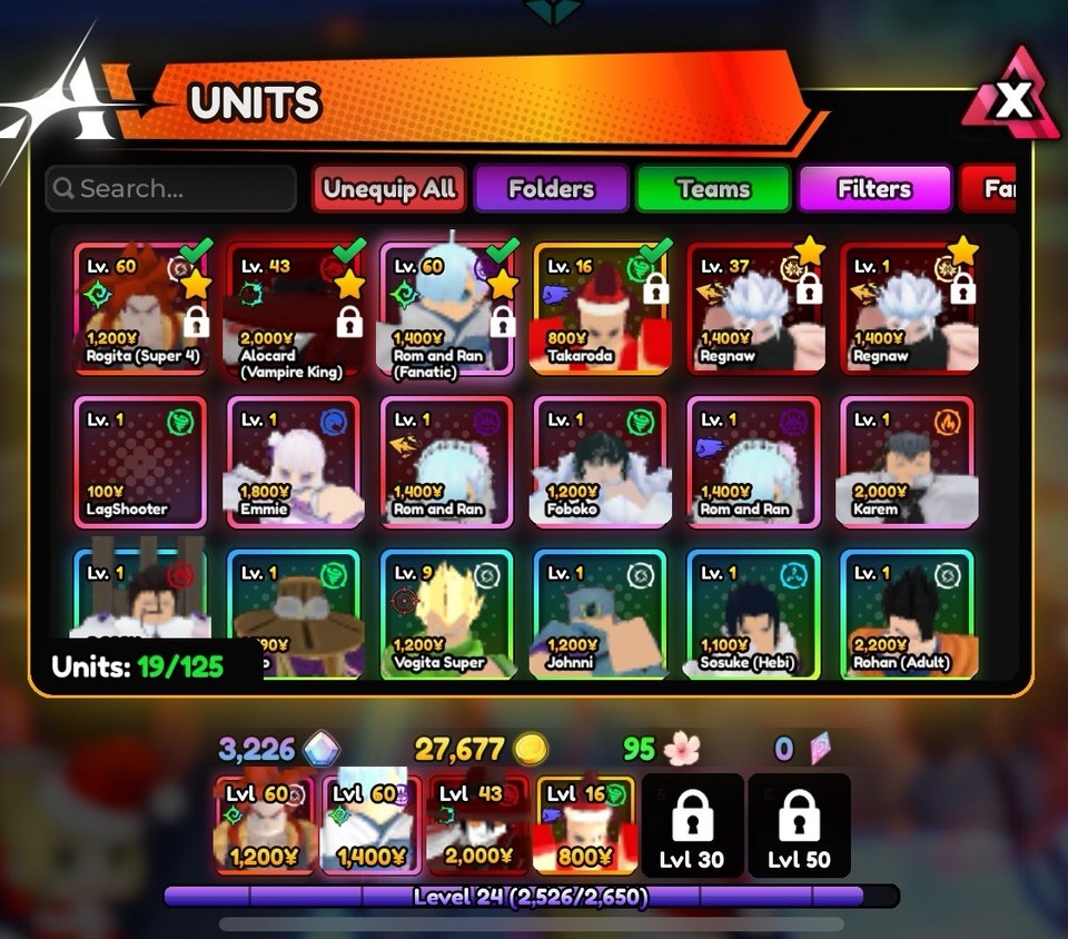 Anime vanguard Account With Deadeye Gogeta, Shiny Deadeye Rom And Ram ...