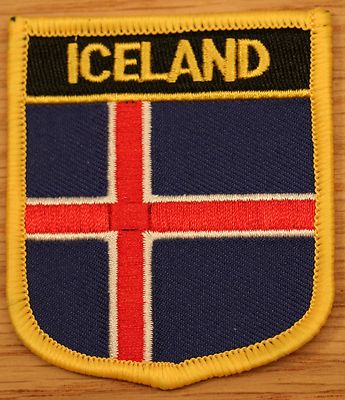 ICELAND Shield Country Flag Embroidered PATCH Badge P1 | eBay