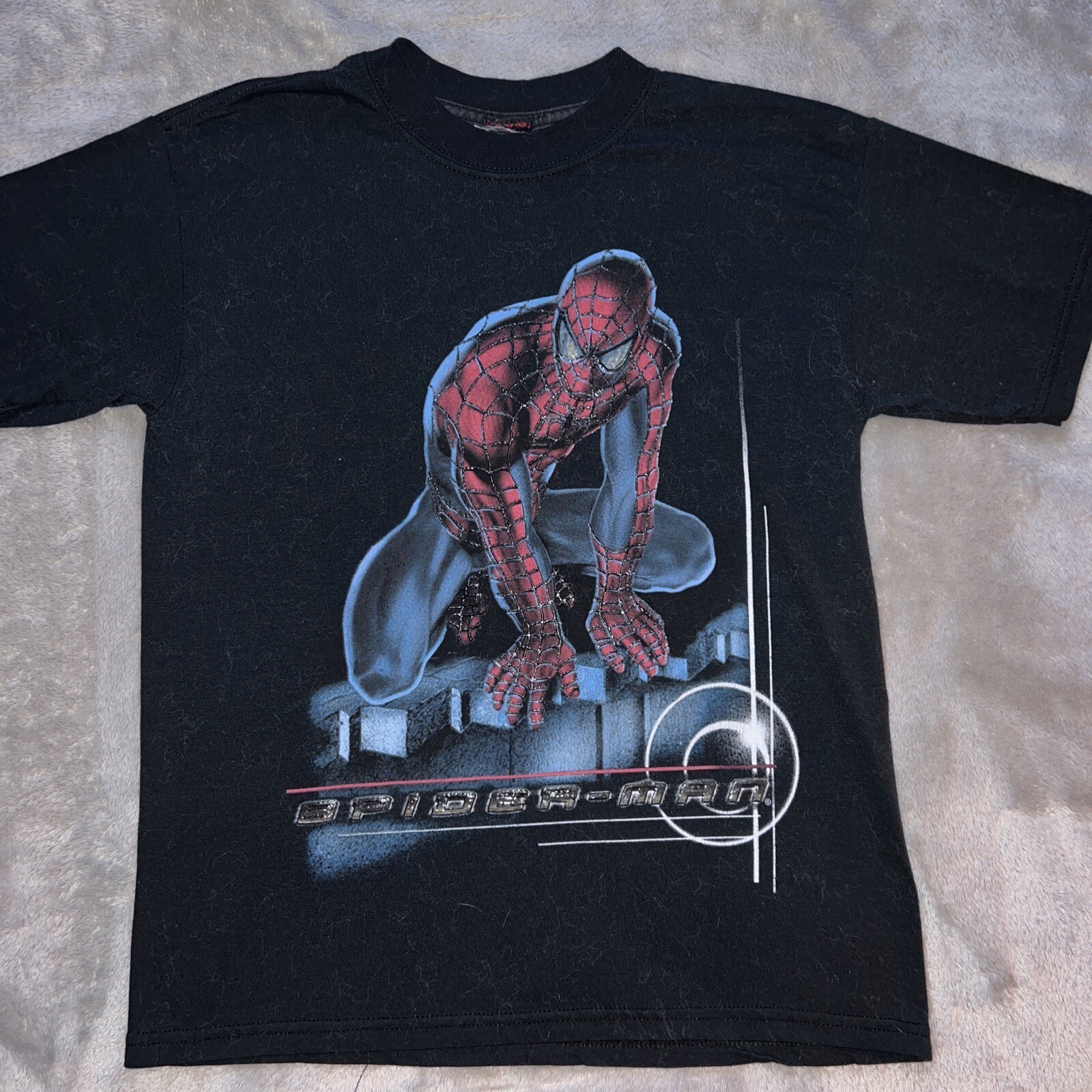 Rare Vintage 2002 Spider-Man Original Movie Promo T S… - Gem