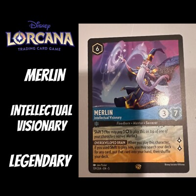Disney Lorcana Shimmering Skies - Merlin - Intellectual Visionary - 159 ...