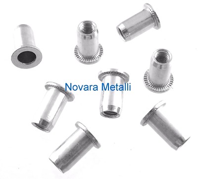 200 Inserti Filettati Testa Cilindrica M8 acciaio zincato | eBay