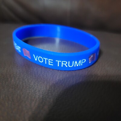 Vote President DONALD TRUMP MAGA Silicone Wrist Band Bracelet Wristband ...
