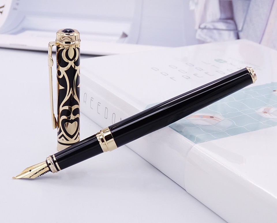 Duke Noble Sapphire Fude Calligraphy Fountain Pen Iridium Bent Nib for ...
