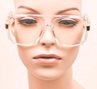 Vintage OVERSIZED Aviator Big Square Retro Nerd Large Geek Eyeglasses ...
