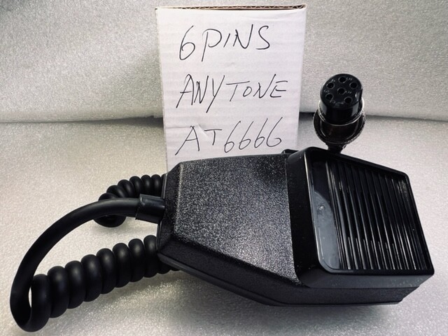 ANYTONE 6666 AT6666 STOCK 6 PIN MIC MICROPHONE REPLACEMENT CB FAST SHIP ...