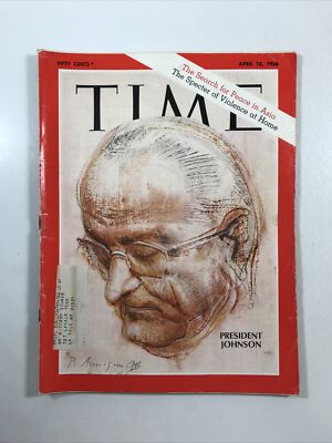 Time Magazine (April 12, 1968) (President Johnson) | eBay