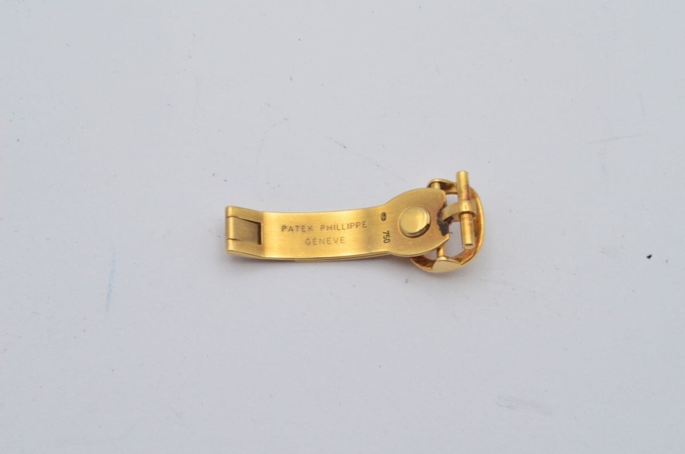 Patek Philippe Folding Clasp 18K 750 Gold 14MM For Leather Bracelet ...