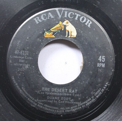 50'S & 60'S 45 Duane Eddy - The Desert Rat / Boss Guitar On Rca Victor ...