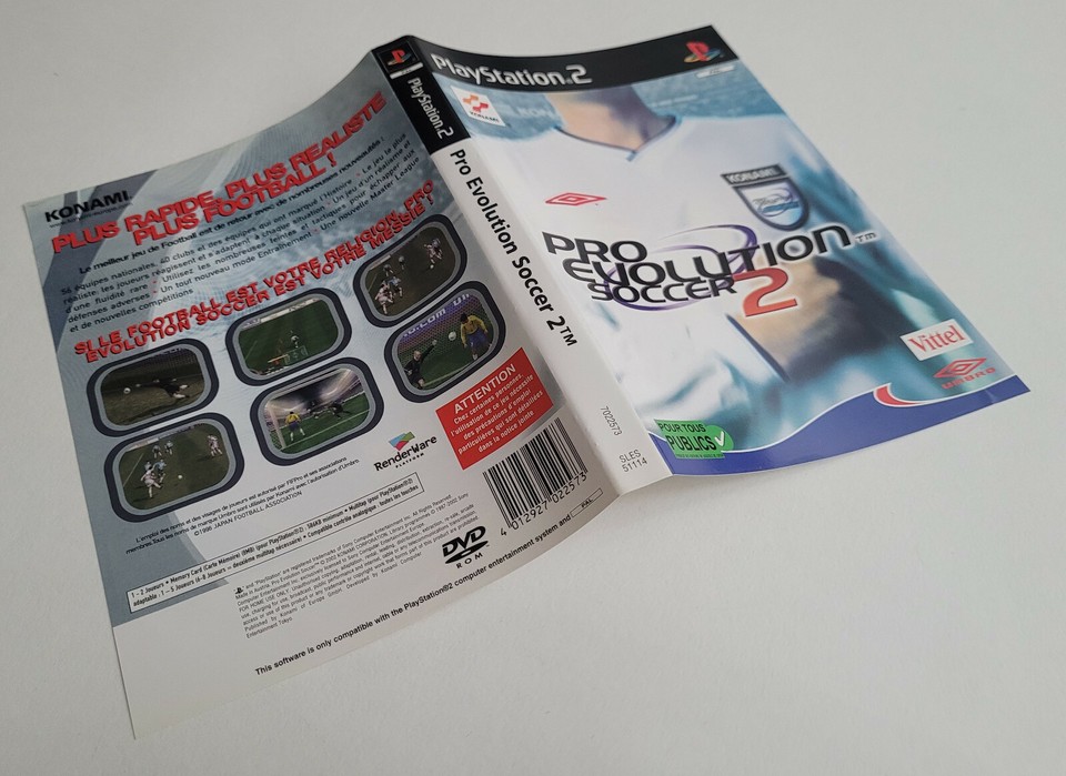 Sony Playstation PS2 - Pro Evolution Soccer 2 - Jaquette / Cover | eBay