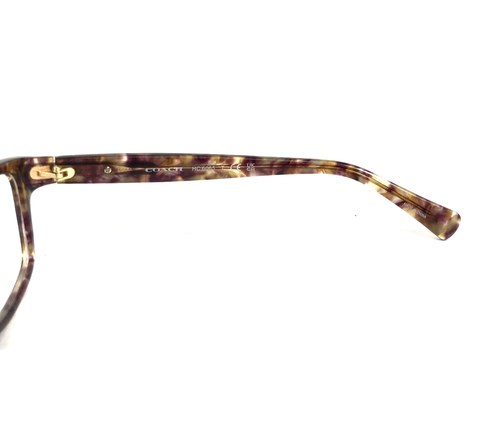 Coach Eyeglasses Frames HC6065 5287 Confetti Light Brown Gold Full Rim ...