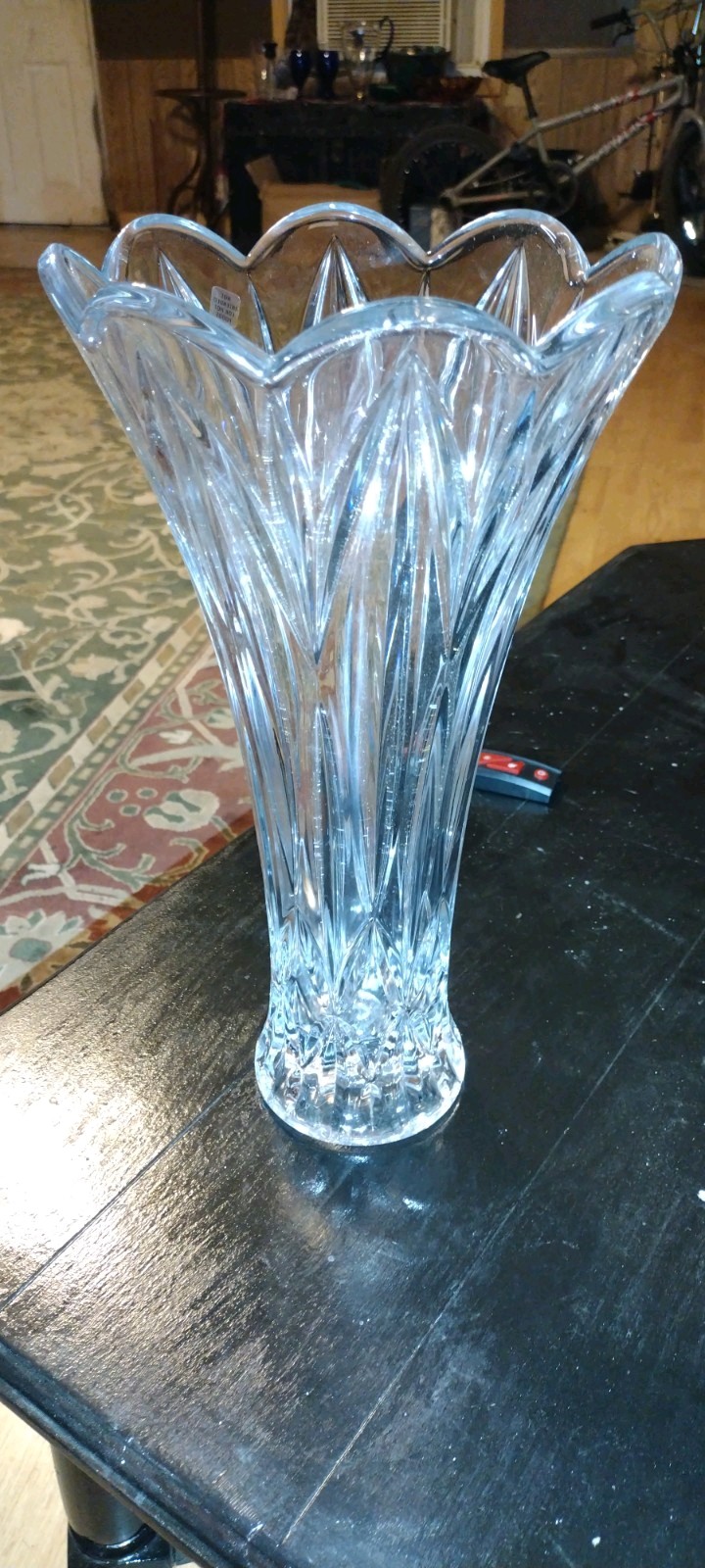 Rare Large WATERFORD KILRANE Crystal Hand-Cut Lead Crystal 12" Vase ...