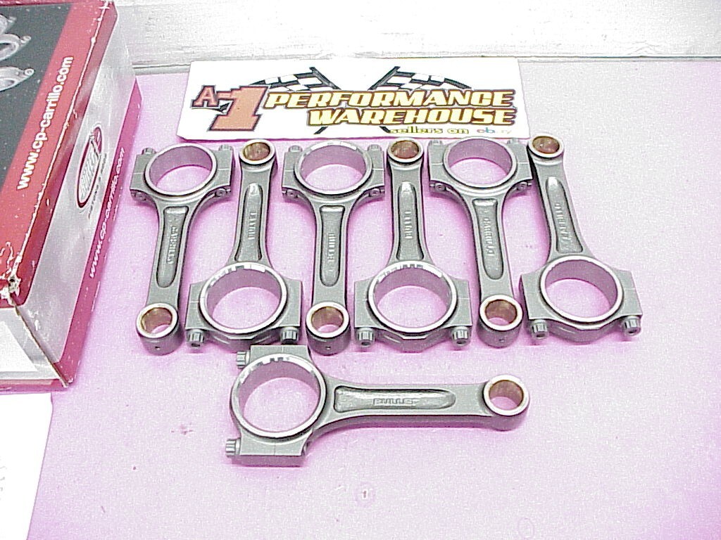 7 New 5.700" Carrillo Bullet Connecting Rods 2.015" Bore for SB Chevy ...