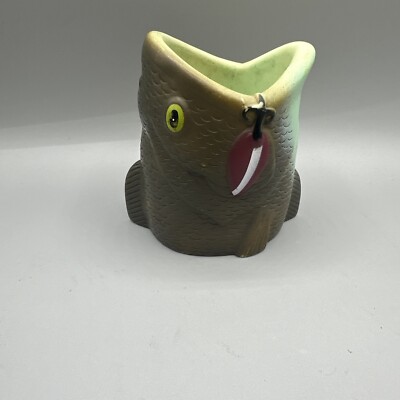 Big Mouth Bass Fish Koozie Beverage Beer Can Holder Red Lure Fathers ...