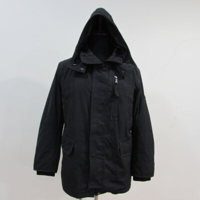 MENS HUGO Boss Heavyweight zipped Hooded jacket Black 38/40 UK 50 REF ...
