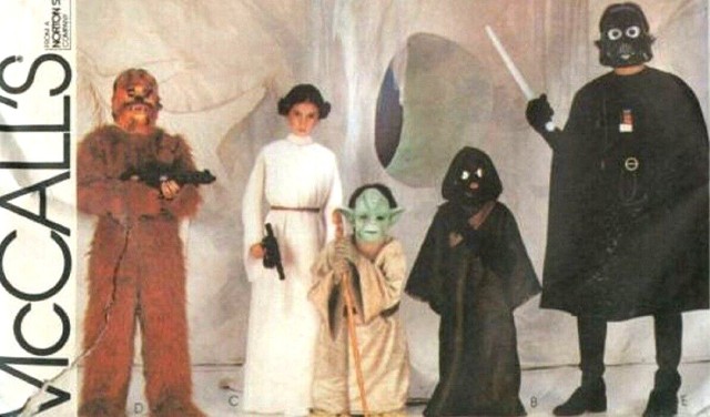 McCall's 7772 Star Wars Leia Yoda Darth Vader Skywalker Chewbacca Cut ...