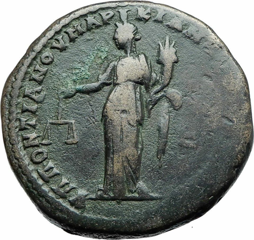 MACRINUS & DIADUMENIAN Authentic Ancient 217AD Roman Coin w NEMESIS ...