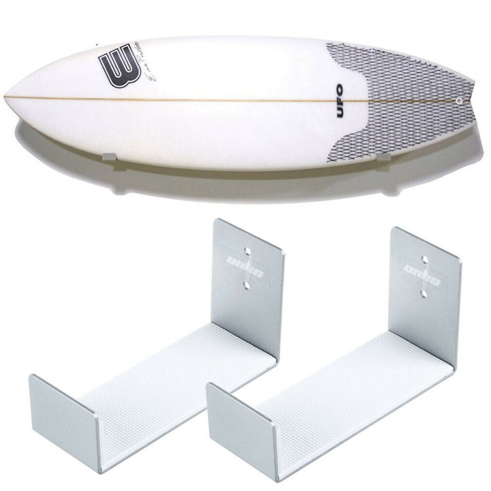2Pcs Surfboard / Wakeboard / Kiteboard Wall Mount Display Rack Hanger ...