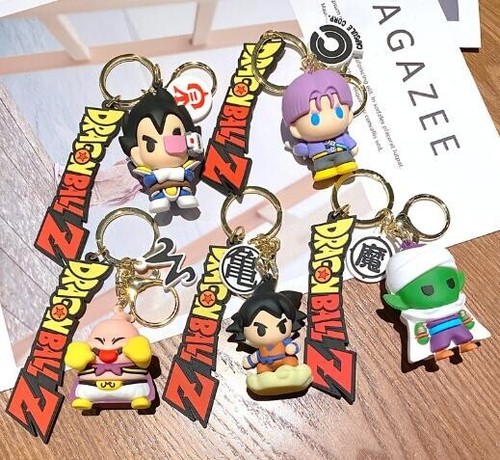 10pcs Japanese anime cute PVC Keychain Puppet Key Chain Girls boy gifts ...