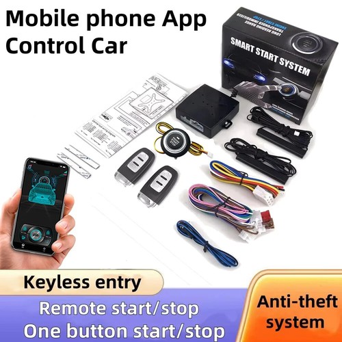 Phone Remote Start for Car Alarm w Autostart Engine Starter Stop ...