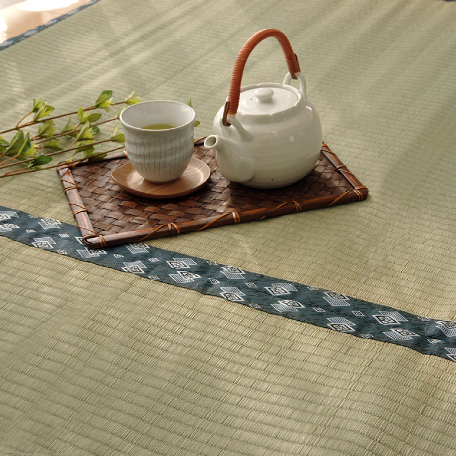 IKEHIKO Tatami Mat 100% Japanese rush grass Rug Goza Floor Green Igusa ...