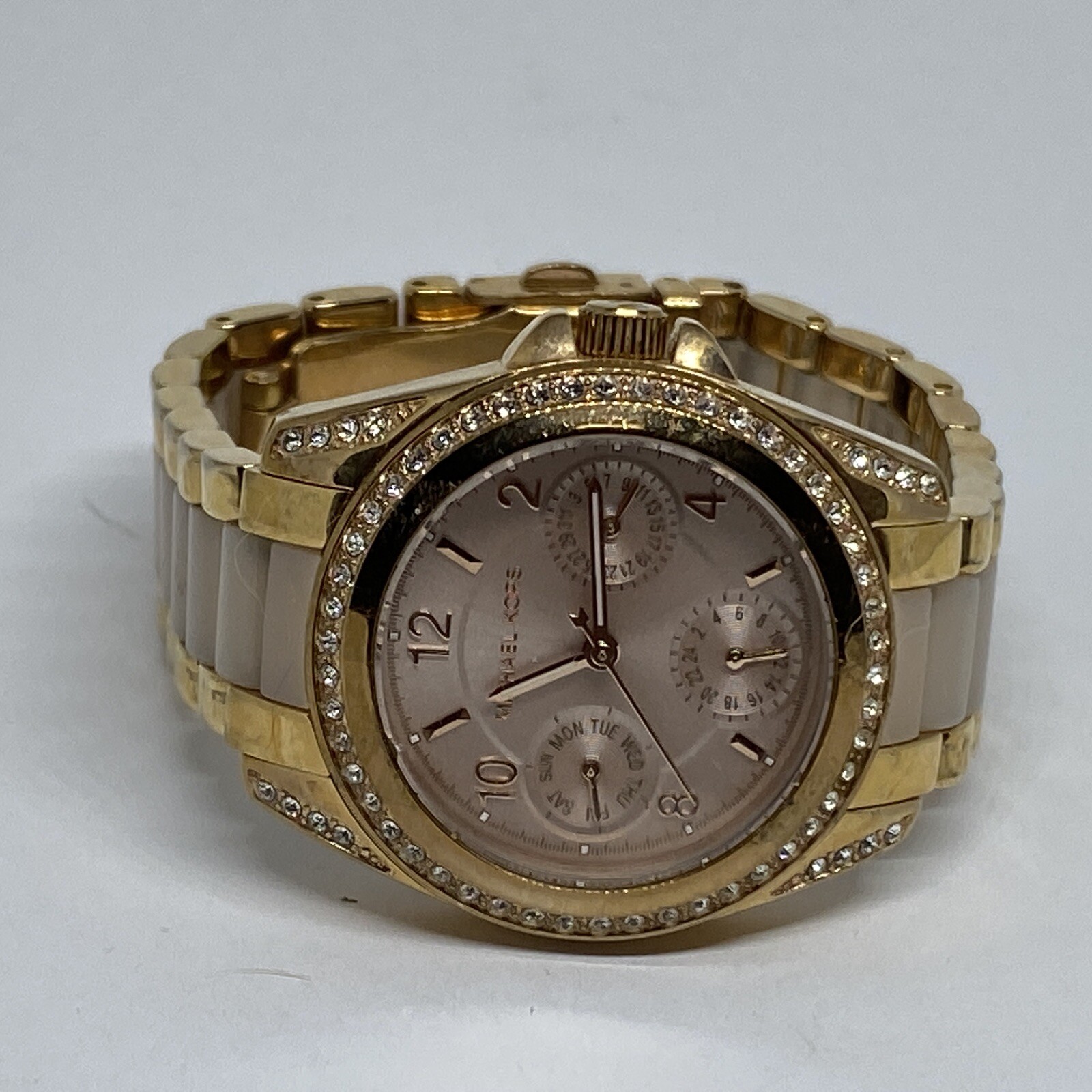 Michael Kors Blair MK6175 Women's Stainless Steel Analog Quartz Dial ...