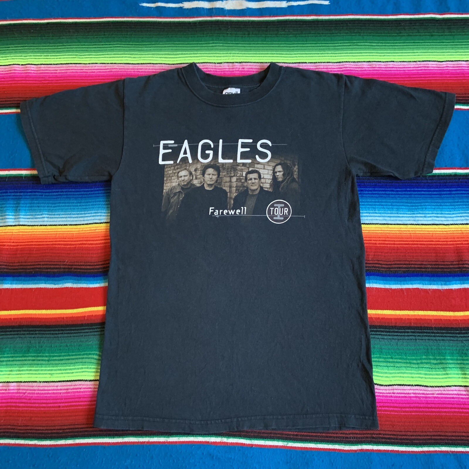 Vintage 2004 Eagles Farewell Tour T Shirt Black Size … - Gem