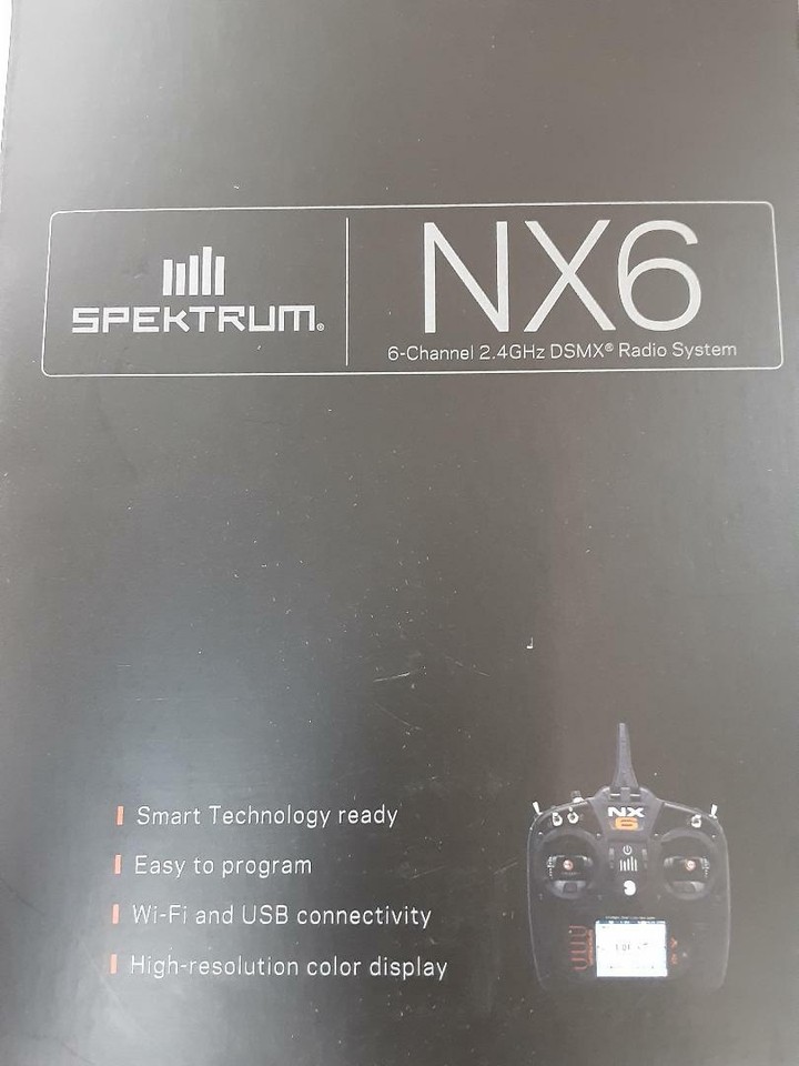 Spektrum RC NX6 2.4GHz DSMX 6-Channel Radio System w/AR6610T Receiver ...