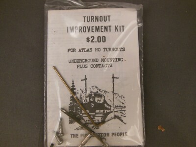 HO SCALE PUSHBUTTON PEOPLE TURNOUT IMPROVEMENT KIT FOR ATLAS TURNOUTS ...
