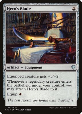 Hero's Blade [Commander 2017] Magic MTG | eBay