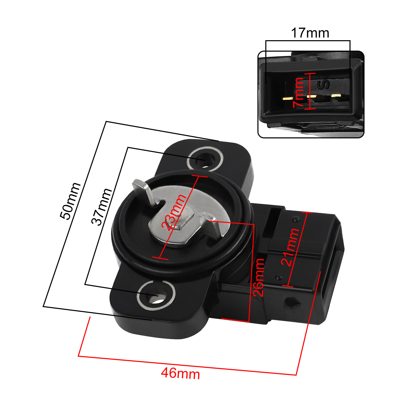 Throttle Position Sensor 35170-37100 for Hyundai Tucson Tiburon 2.7L ...