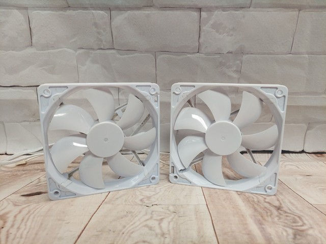 ARC 120mm Computer Case Fans 12V DC 0.16A 1.92W DF1202512SELN WHITE for ...