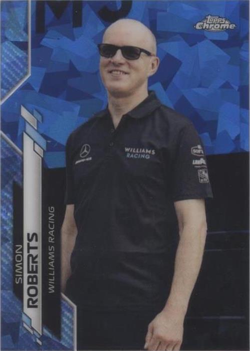 2020 Topps Chrome Sapphire Edition Formula 1 - F1 Crew Simon Roberts ...