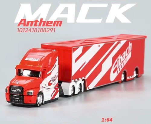 Maisto 1:64 Red Mack Anthem Eibach Delivery Truck Model Diecast Metal ...