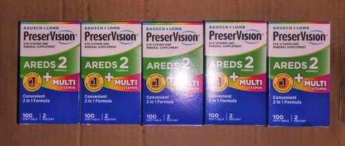 PreserVision AREDS 2 + MULTI VITAMIN 100ct ***EXP 04/2026+***LOT OF 3 ...