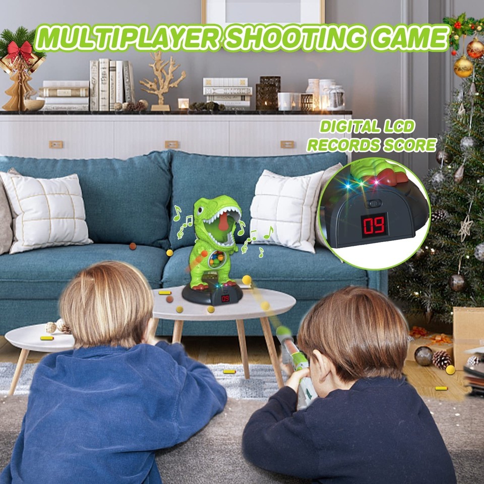 Moveable Dinosaur Shooting Game Toy, KPPIT Shooting Target for Kids ...