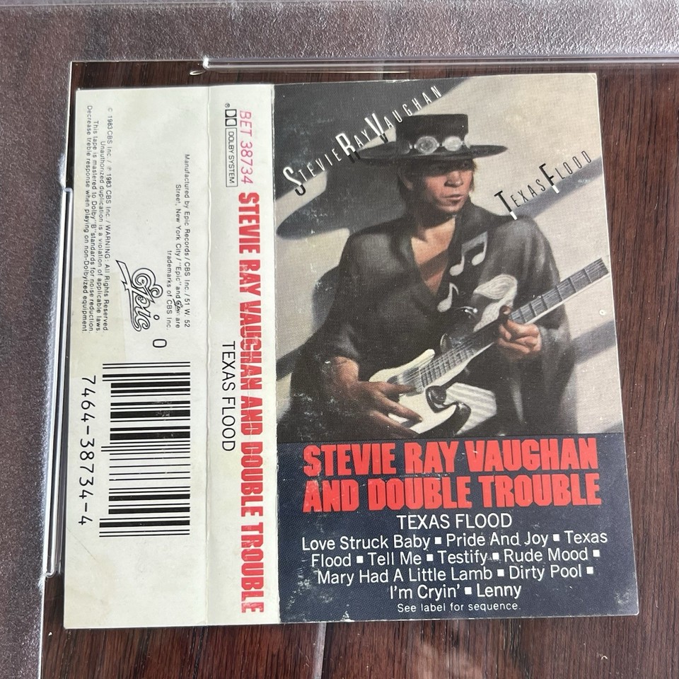 STEVIE RAY VAUGHAN * PSA * Double Trouble BAND Signed CASSETTE Cover ...