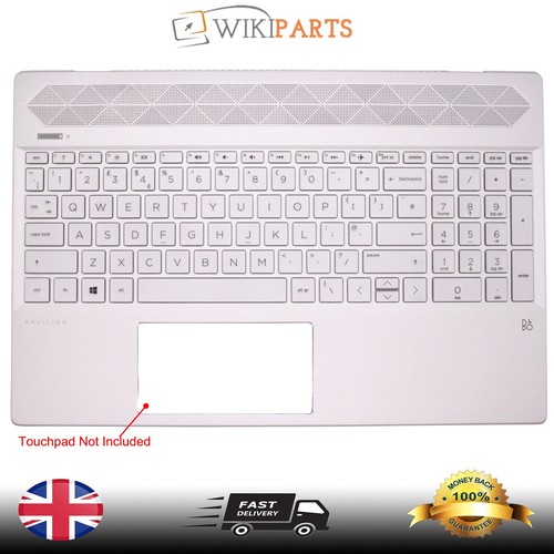 For HP PAVILION 15-CW1002LA Laptop Palmrest Cover Keyboard UK QWERTY ...