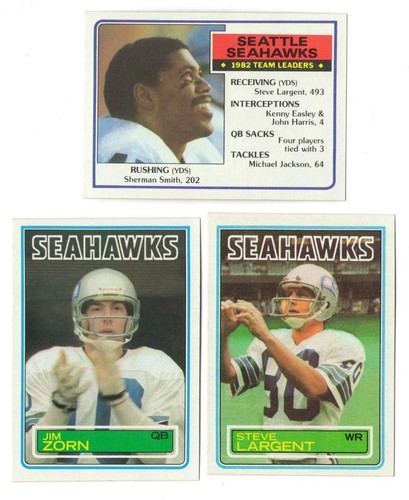1983 Topps Football Team Set - SEATTLE SEAHAWKS | eBay