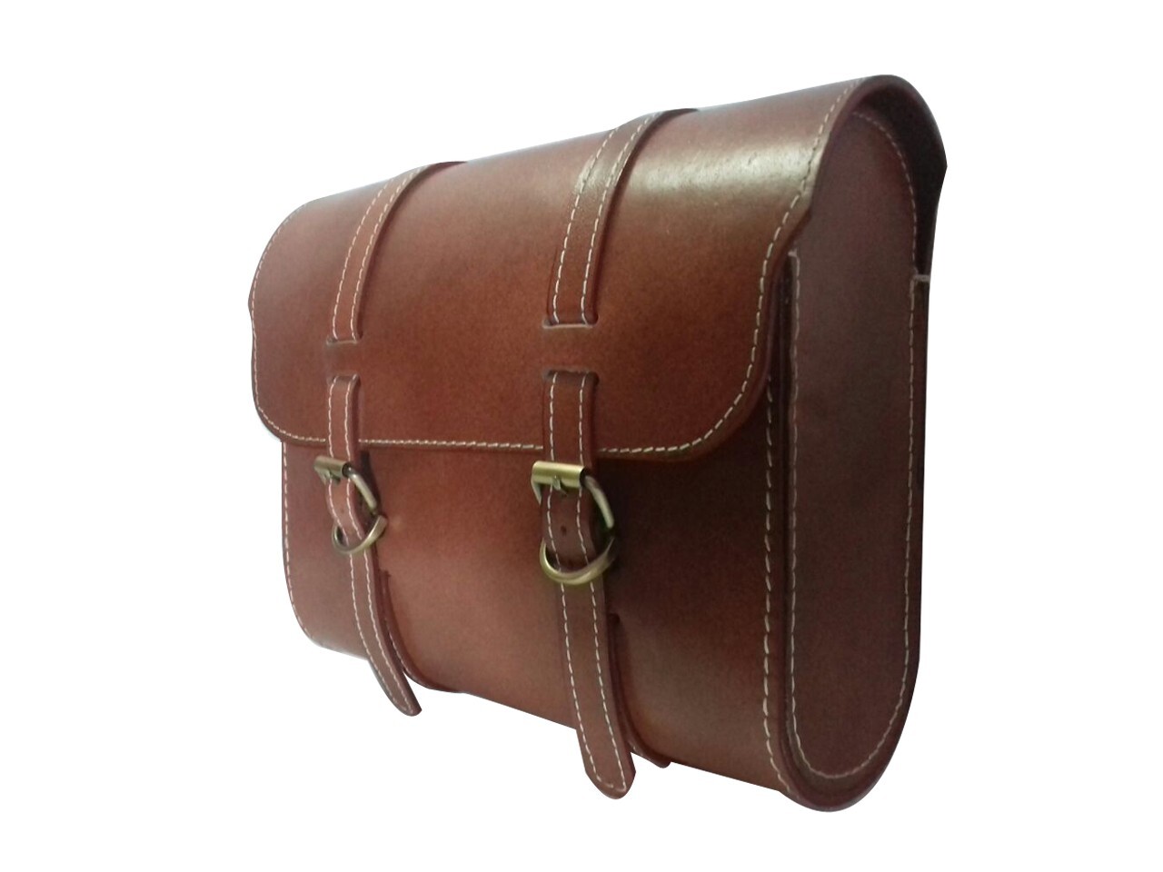 Fit For Royal Enfield New Classic Reborn 350 Brown Leather Saddle Bags ...