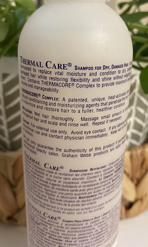 GRAHAM WEBB Cleanse Thermal Care Shampoo For Dry, Damaged Hair 8.5 oz ...