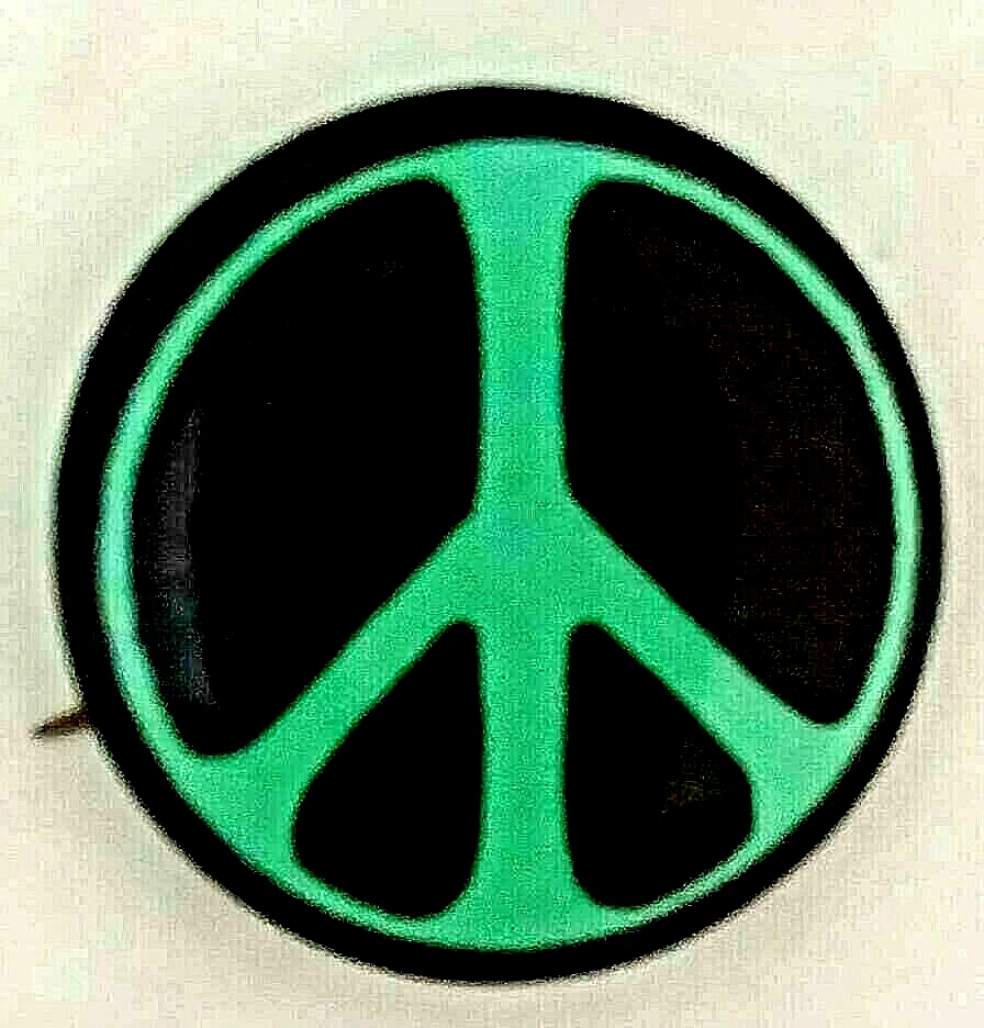 Light Blue Peace Sign